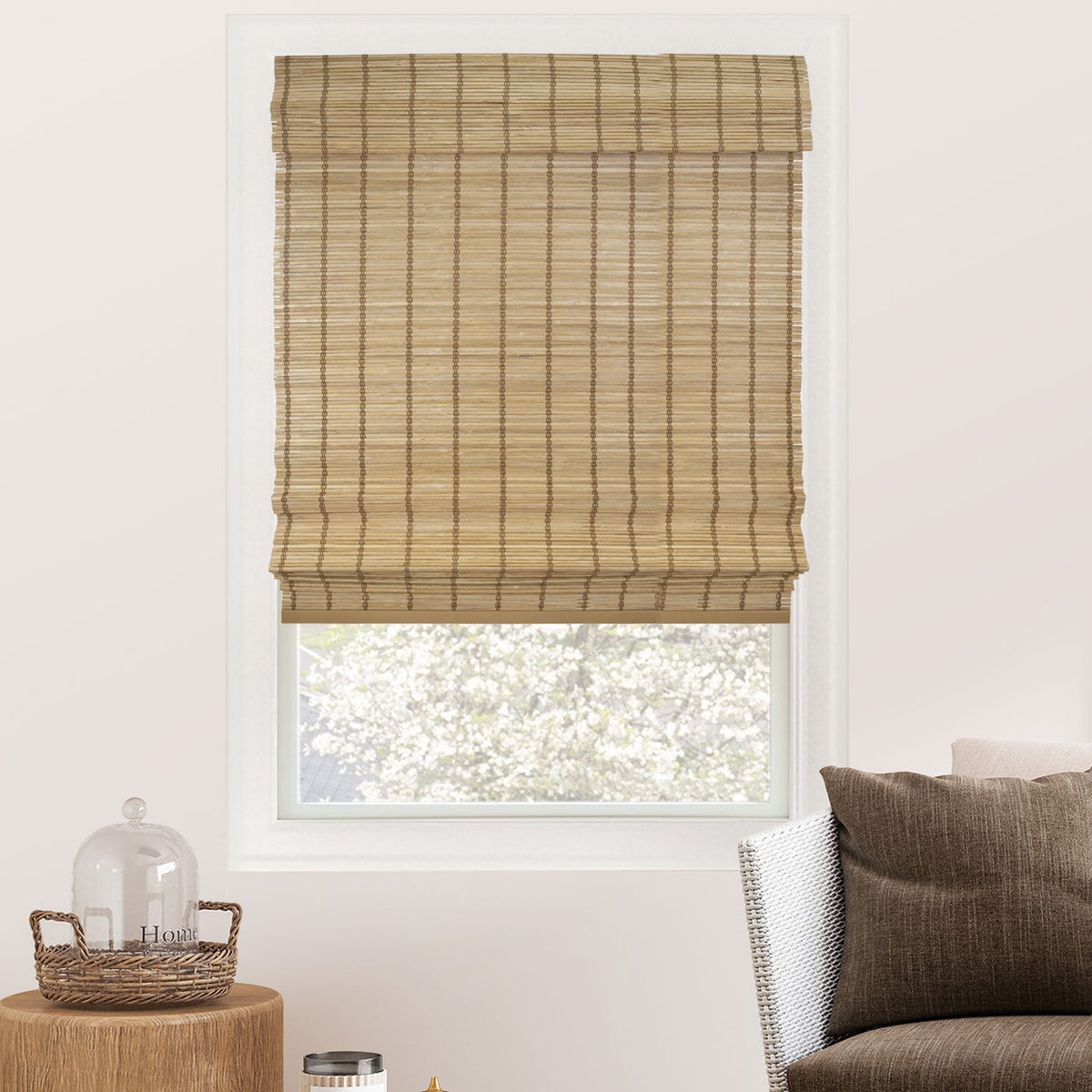 Cordless Bamboo Roman Shades | Western Collection – Chicology