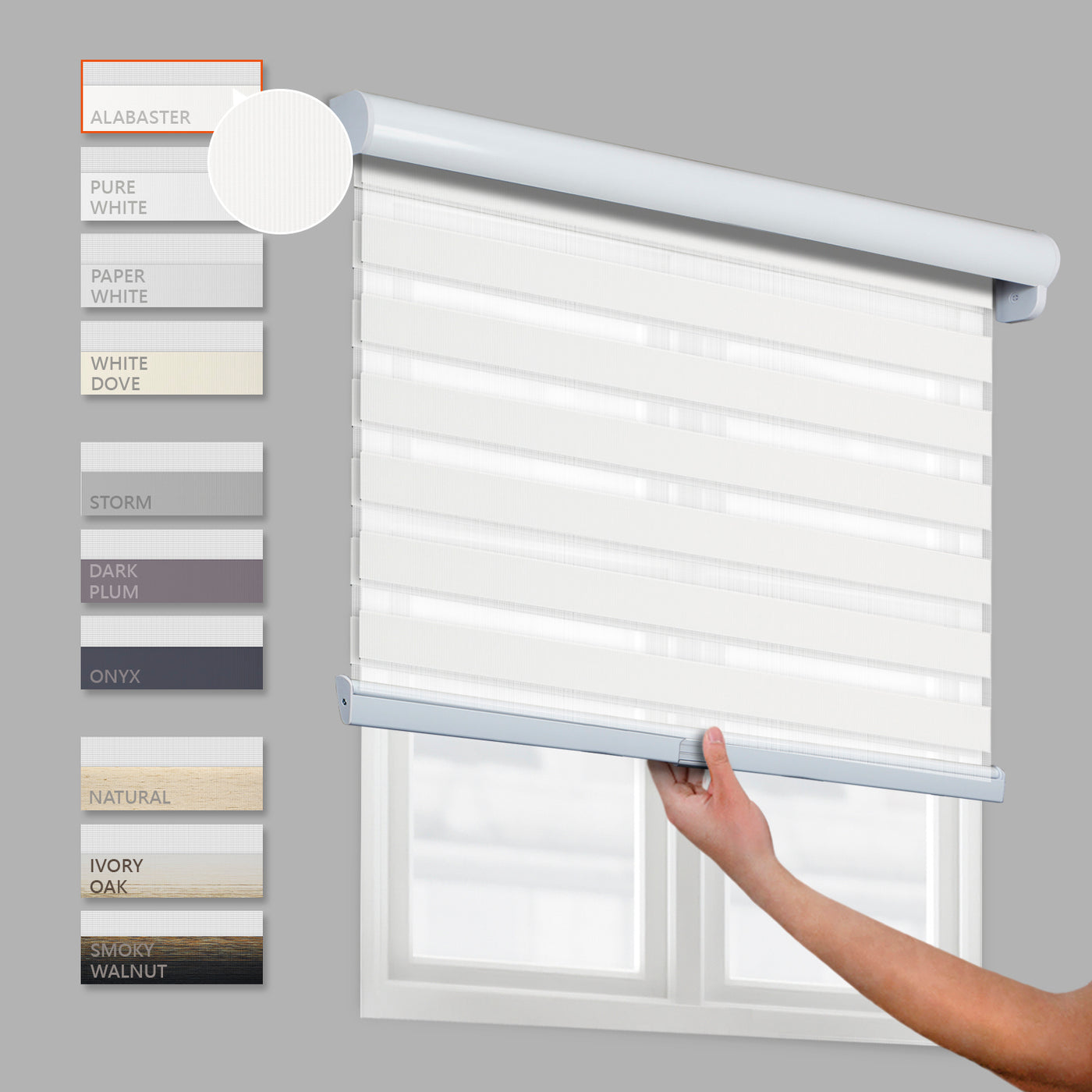 Custom Zebra Shades – Room Darkening, Dual Layer, Premium – Chicology