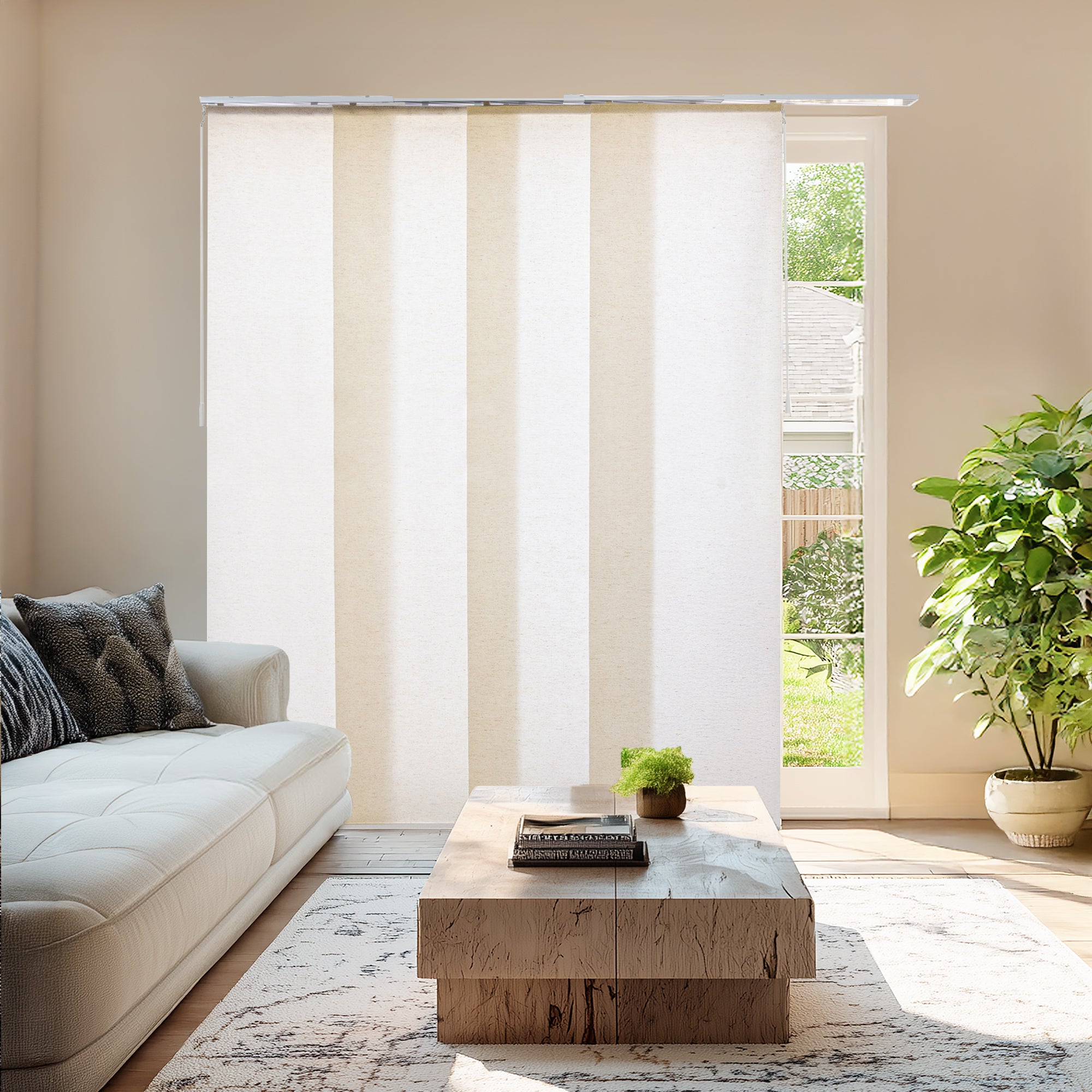 Panel Track Blinds - Light Filtering, Micro Weave – Chicology