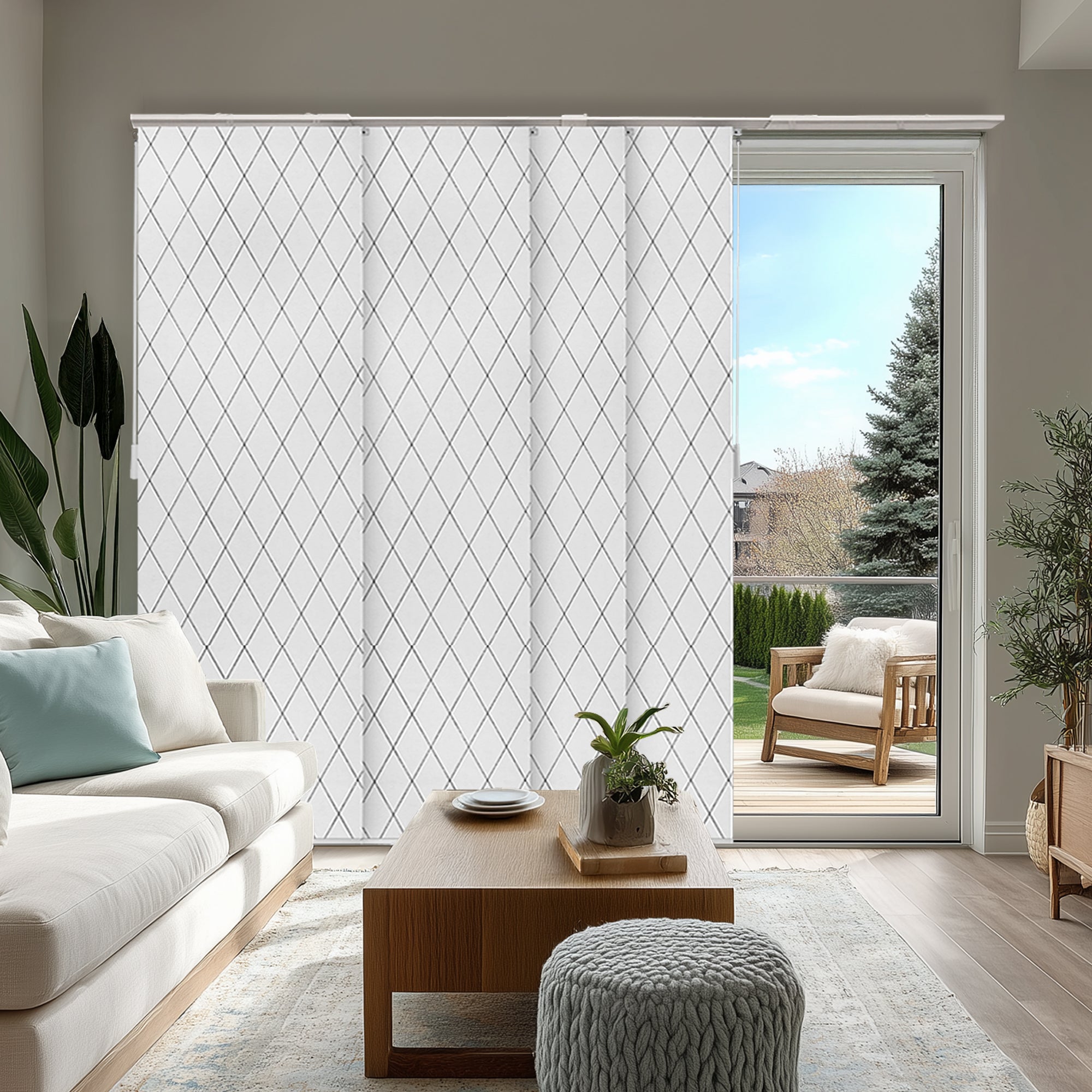 Panel Track Blinds Geometric Pattern – Chicology