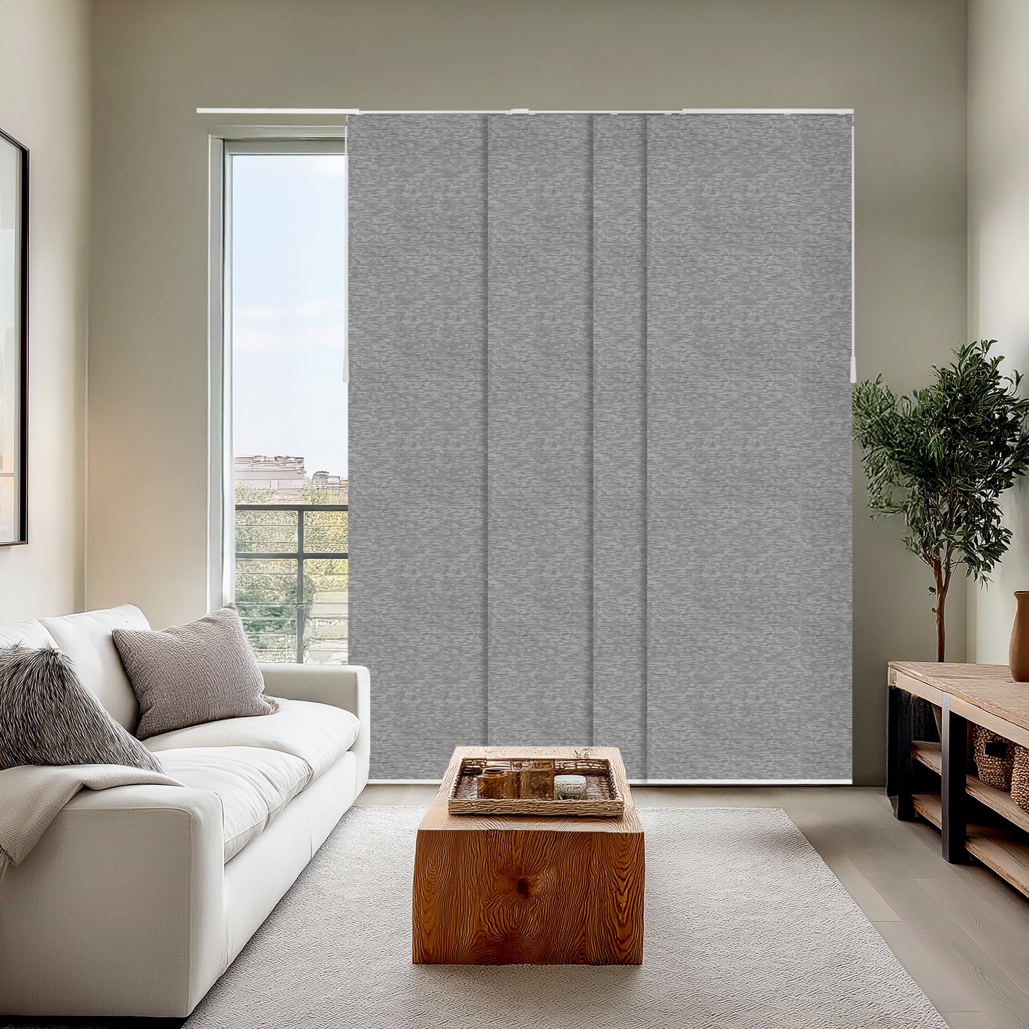 Rib Weave Panel Track Blinds – Stitchline Collection – Chicology