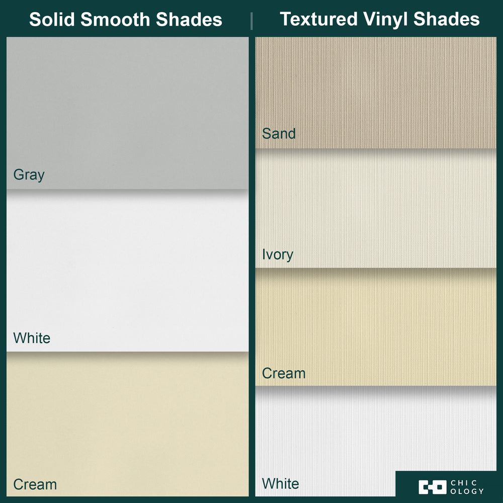 Custom Cordless Vinyl Roller Shades – Chicology
