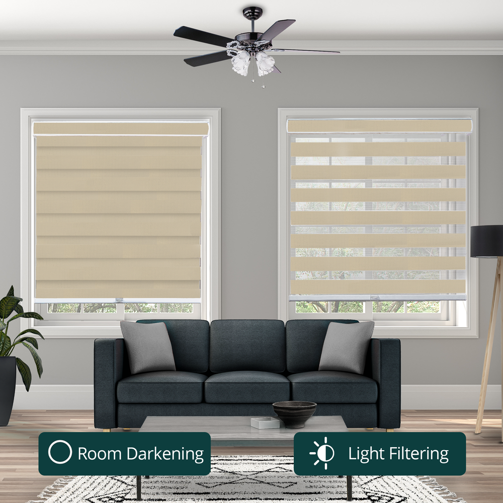 Light Filtering/Room Darkening Zebra Roller Shade – Chicology