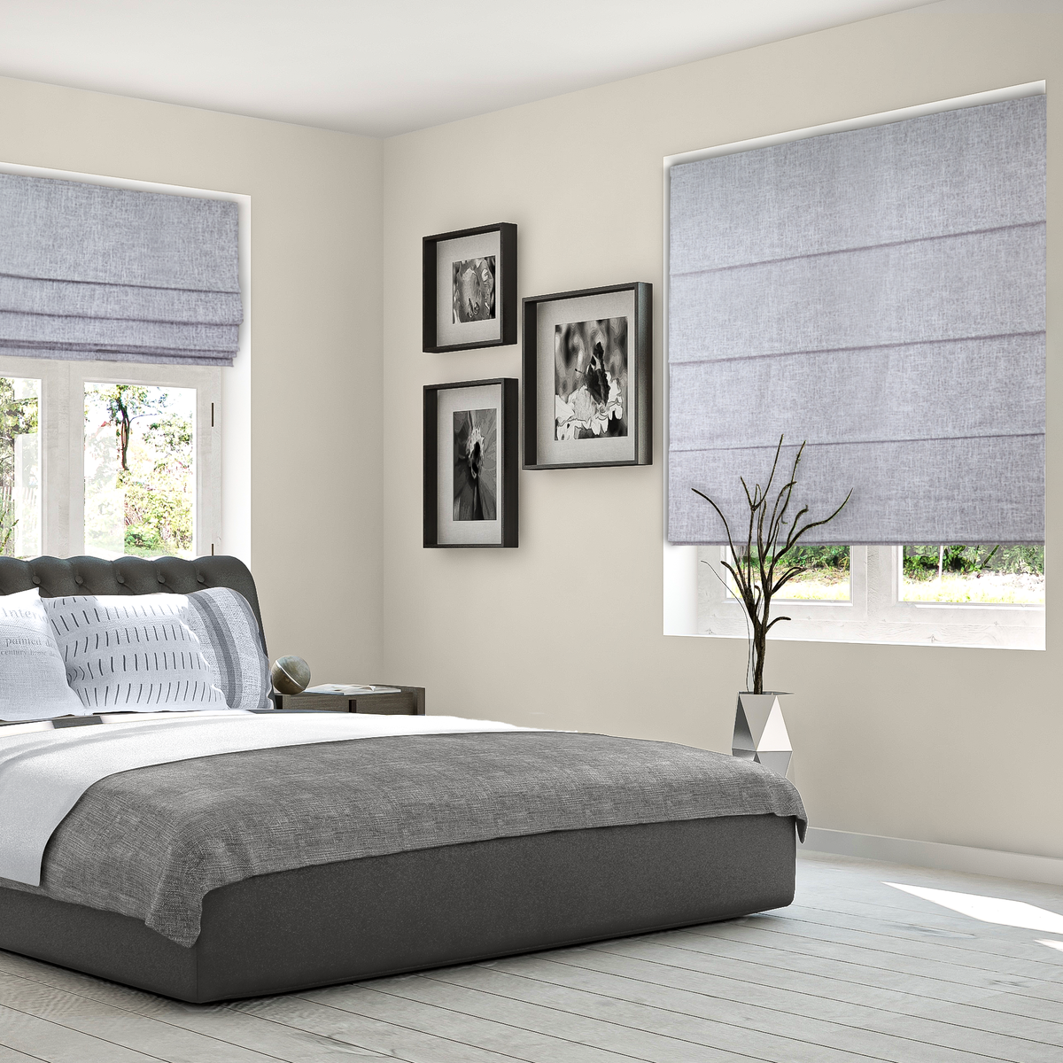 Roman Shades - Blackout, Durable Robust Material with Lining – Chicology